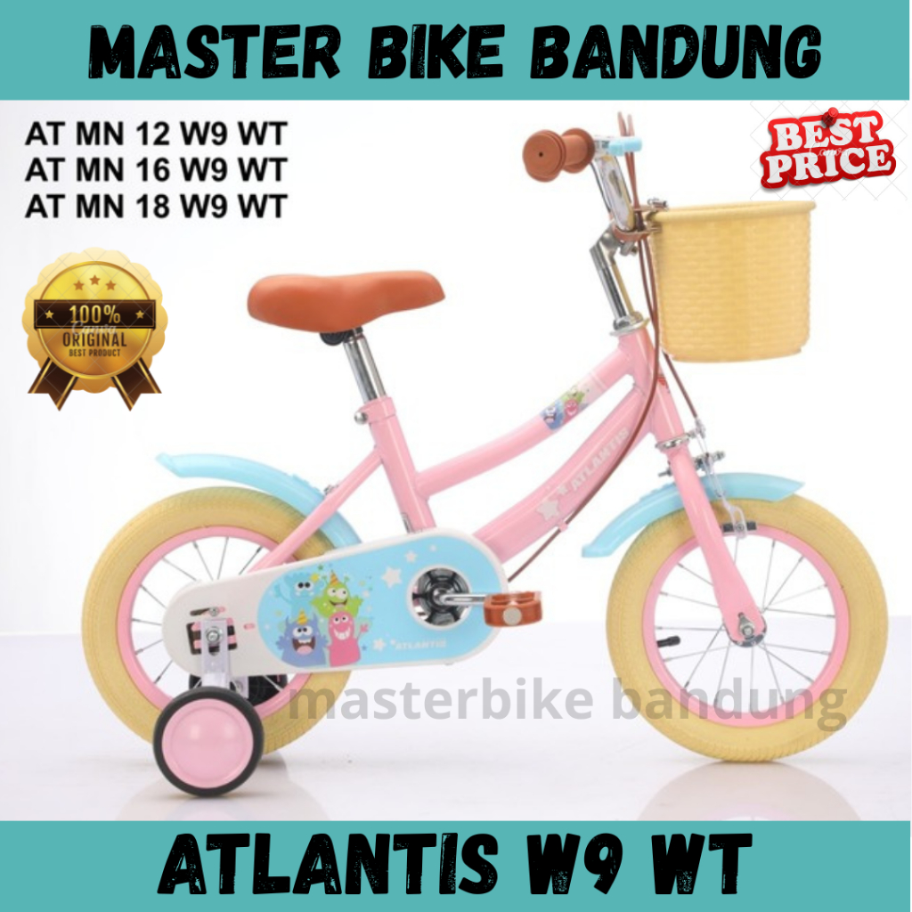 Jual Sepeda Anak Perempuan ATLANTIS MINI CTB 12/16/18 INC W9 WT ...