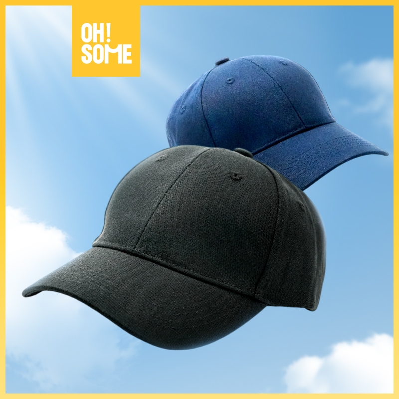 Jual OHSOME - Mostorhata Dark Blue Basic Hardtop Baseball Cap Topi ...