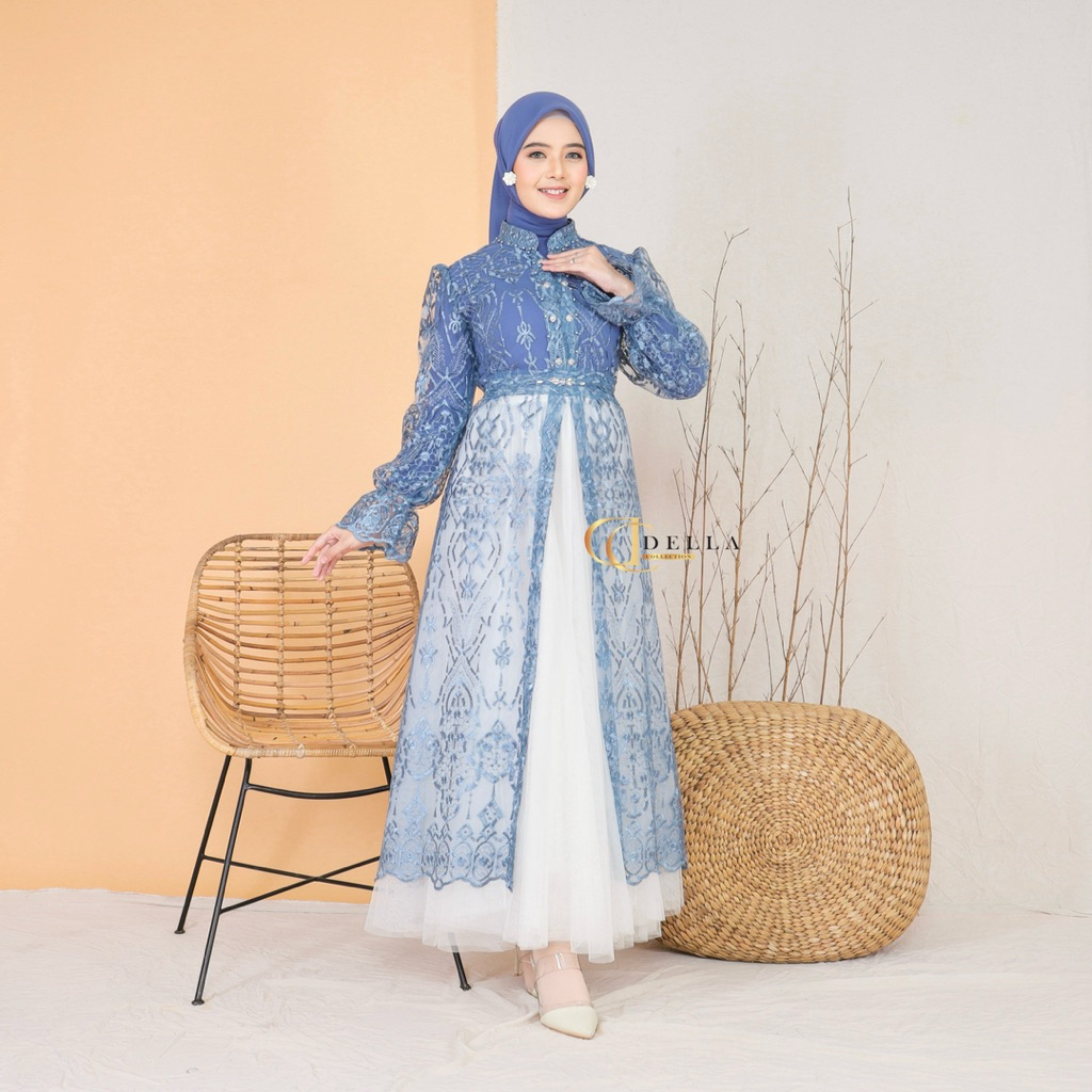 Jual Nirmala Long Outer Brokat BIG SIZE Outer Kondangan Outer ...