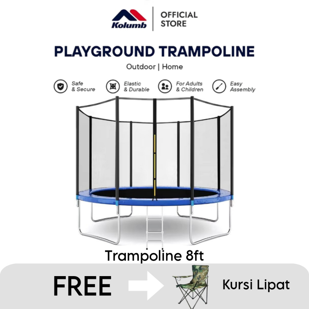 Jual Kolumb Trampoline Playground Outdoor Olahraga Anak Jaring 8ft / Trampoline Anak-Anak ...