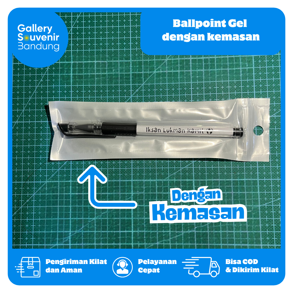 Jual Ballpoint bolpen pulpen pena Gel Custom Desain Insert paper Logo ...