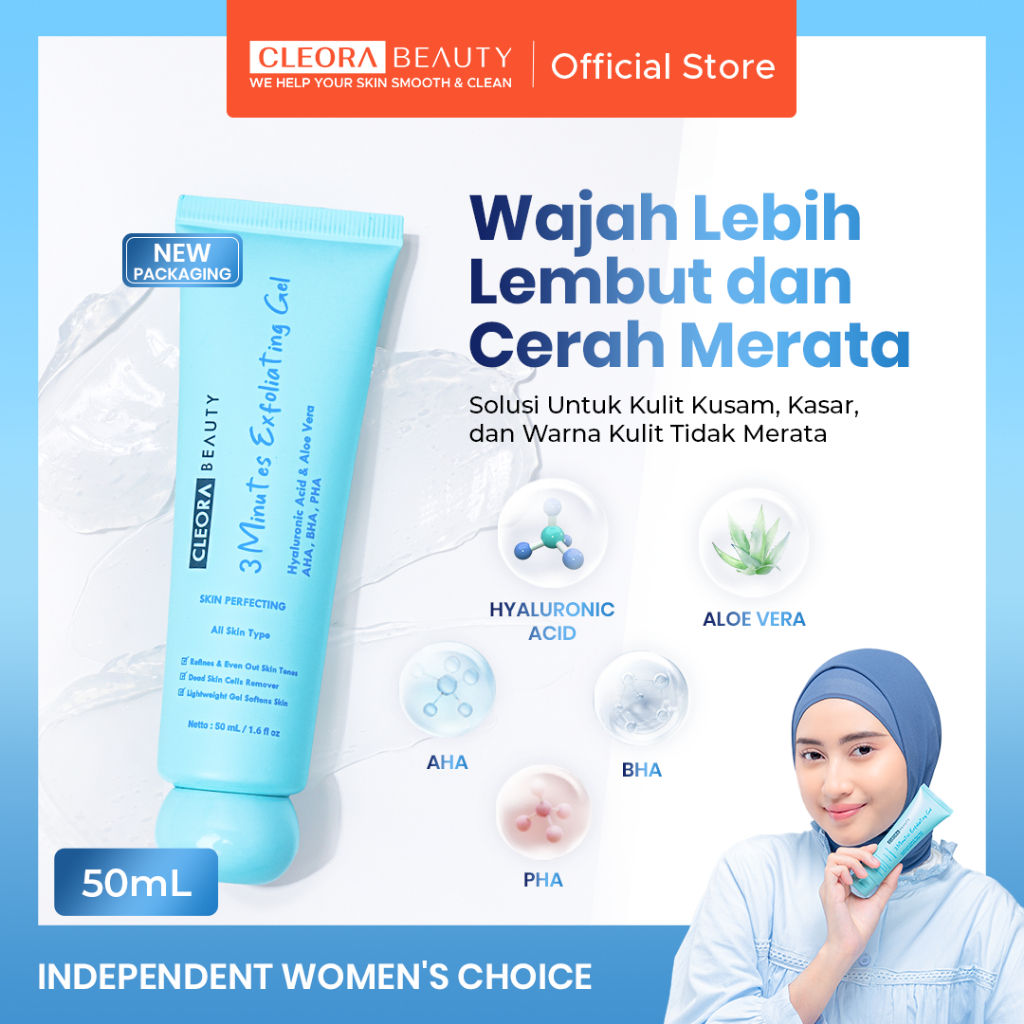 Jual [Marshanda Choice] Cleora Exfoliating Gel 50gr With AHA BHA PHA ...