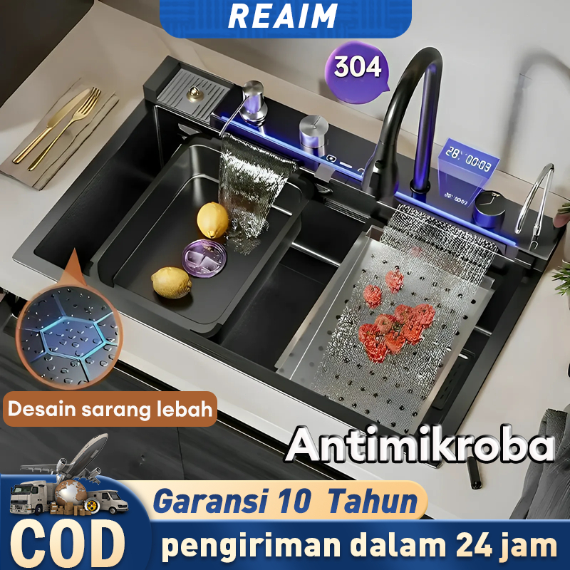 Jual Antimikroba Kitchen Sink Stainless 304 Bak cuci piring Modern ...