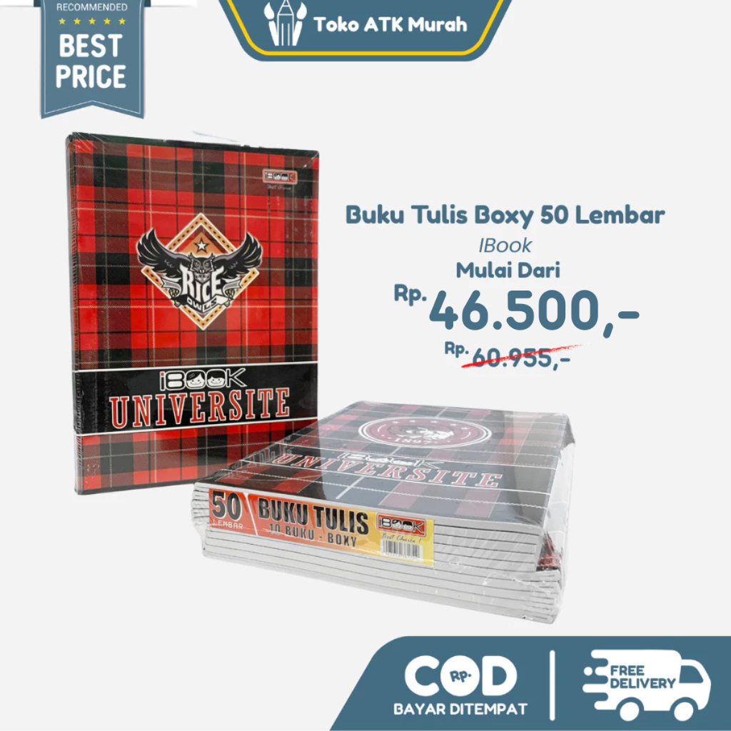 Jual Buku Tulis Boxy 50 Lembar iBook - Buku Tulis Sekolah Ukuran ...