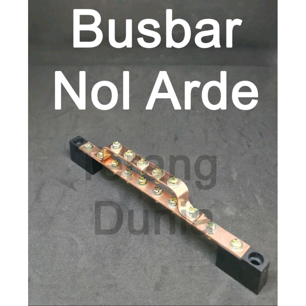 Jual Busbar Nol Arde Plat Grounding Busbar Tembaga Terminal Nol Arde ...