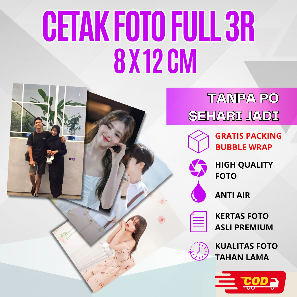 Jual Cetak Cuci Foto 3R Full Custom Professional Anti Air Poto Tanpa PO ...
