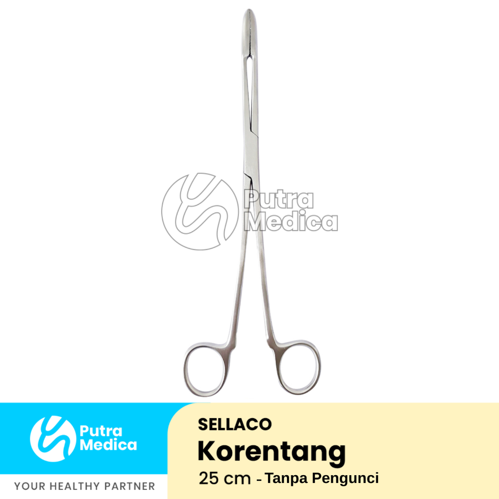 Jual Sellaco Korentang Stainless 25cm / Penjepit Instrument Medis ...