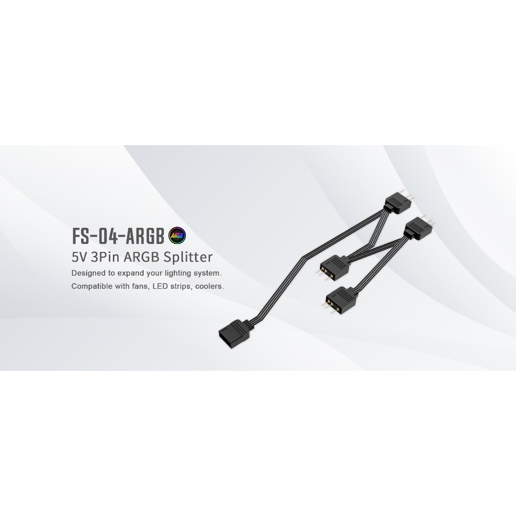 Jual IDCOOLING ID-Cooling FS-04 FS04 ARGB RGB | 5V 3pin ARGB SYNC |4 to 1 4 in 1 Bkn RGB 4-1 1-4 ...