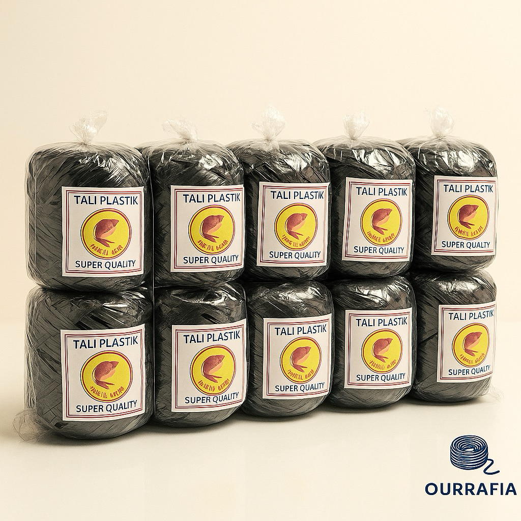 Jual tali rafia ukuran sedang 1 bal 15 roll | Shopee Indonesia