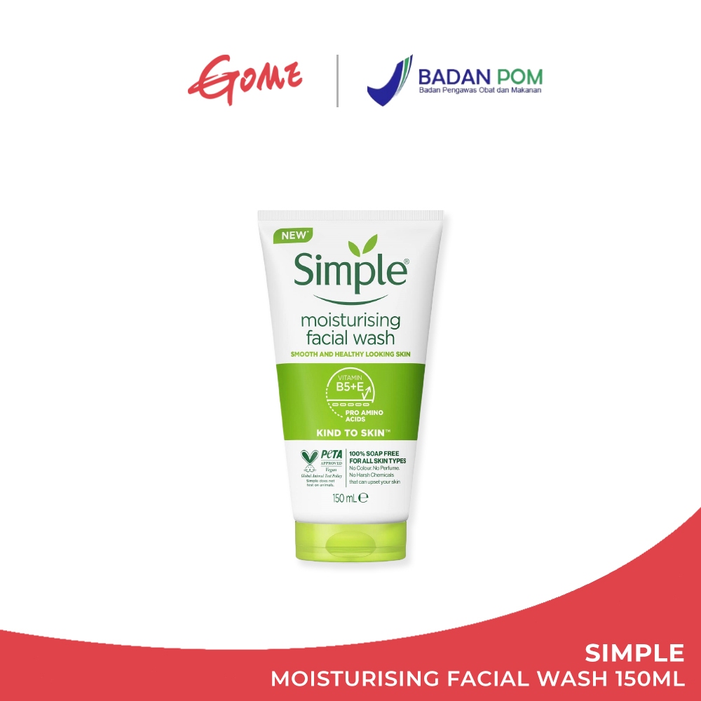 Jual Simple Moisturising Facial Wash 150ml, Simple Official Store ...