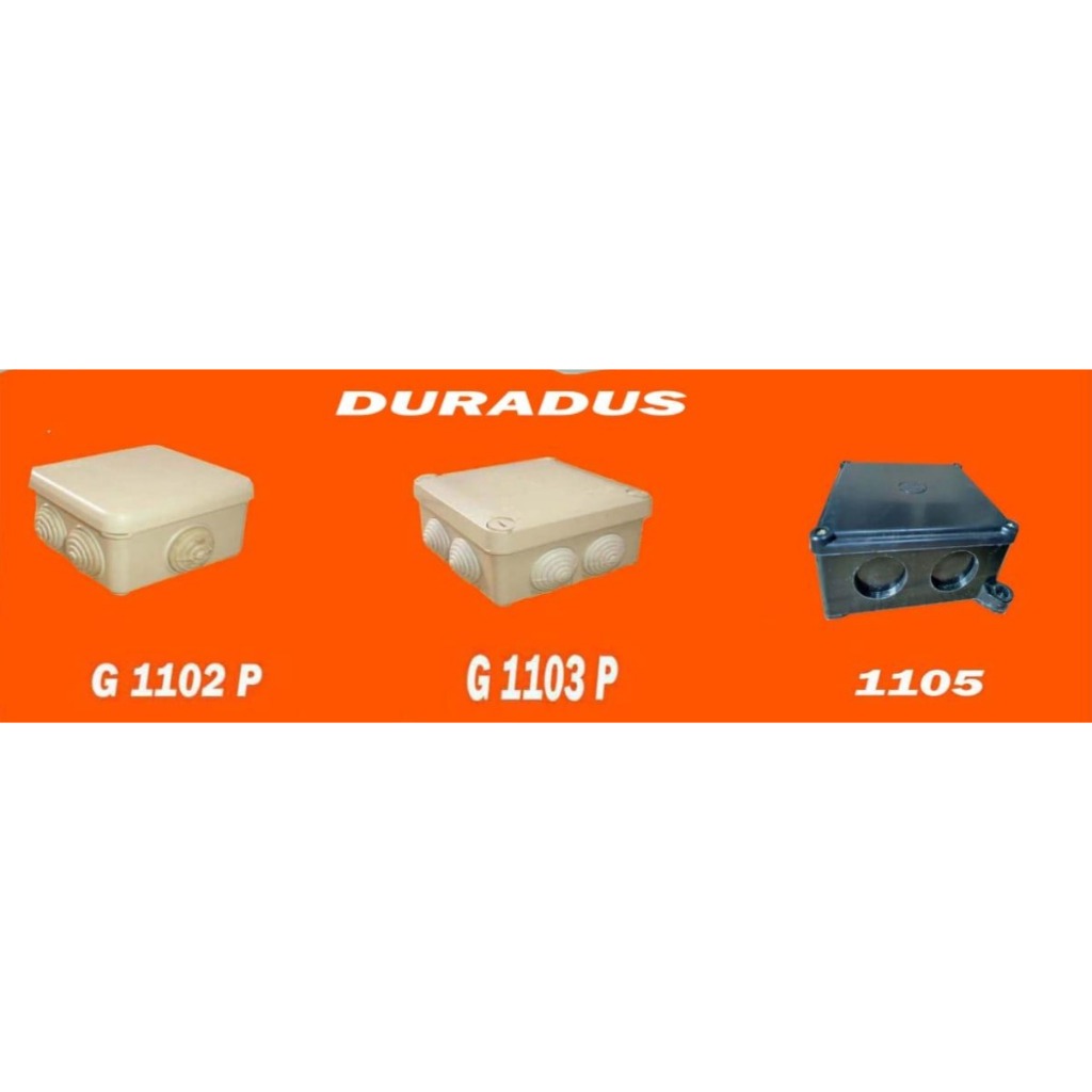 Jual Duradus Junction Box CCTV Hiro Putih/Hitam Waterproof | Shopee ...