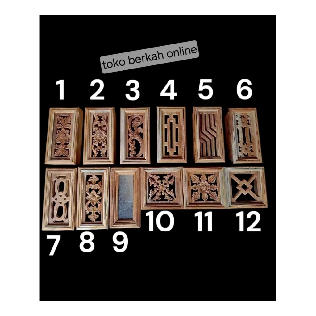Jual Loster ukir kayu jati roster kayu fentilasi | Shopee Indonesia