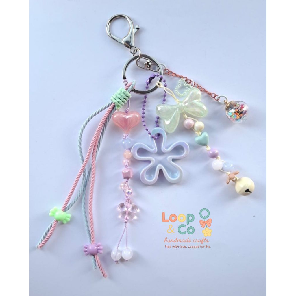 Jual Keychain Lucu Handmade Warna Pastel | bag charm | Gantungan Tas ...