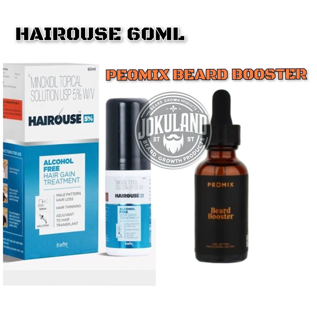 Jual HAIROUSE MINOXIDIL & PEOMIX BEARD BOOSTER Melebatkan Brewok ...