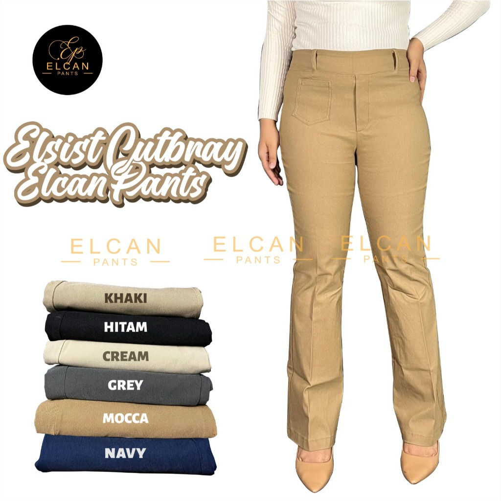 Jual Elsist Cutbray Elcan Pants Cutbray Soft Jeans Cutbray Wanita ...