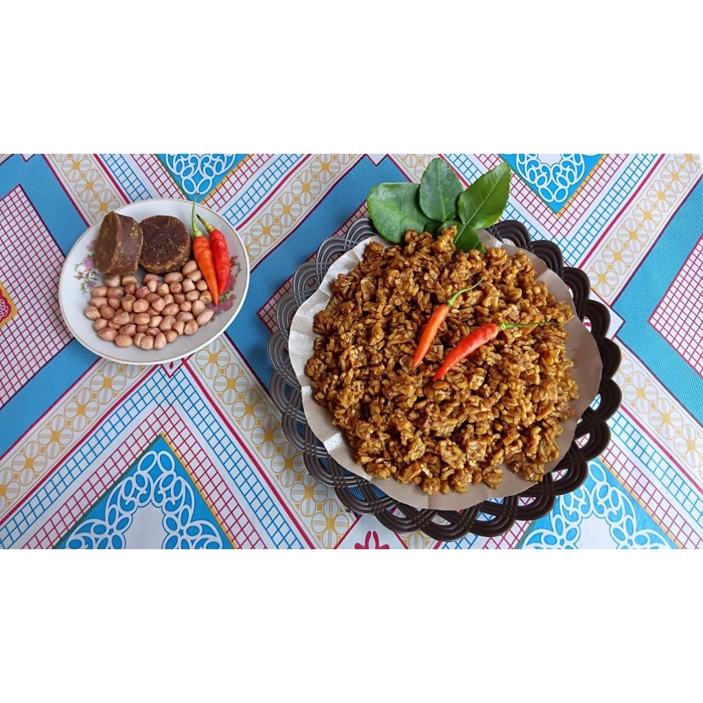 Jual KERING TEMPE / OREK TEMPE TERI KACANG MALOWOPATI 100 GRAM | Shopee ...