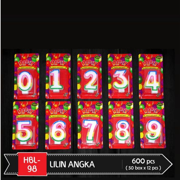 Jual LILIN ANGKA GLITER PELANGI/ Lilin Ulang Tahun/Lilin Angka Rainbow ...