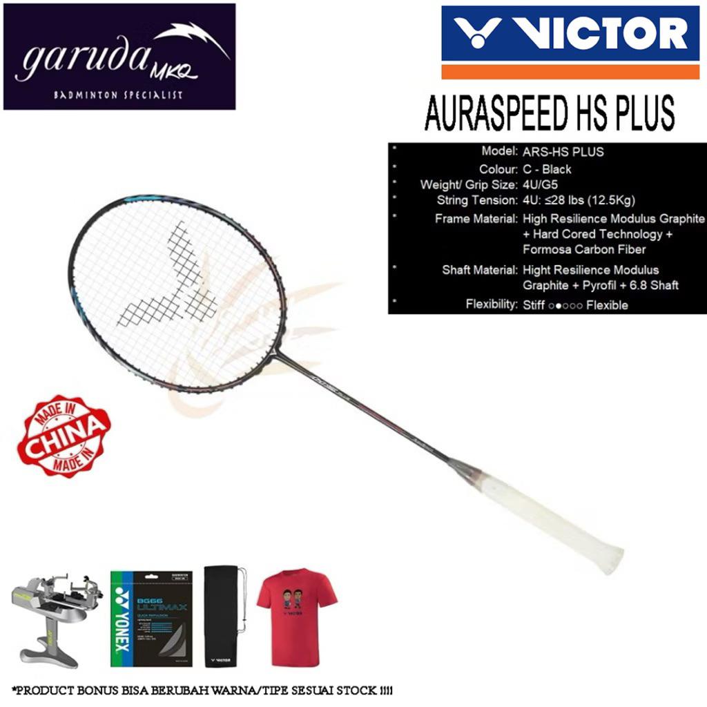 Jual RAKET BADMINTON VICTOR Auraspeed HS PLUS / VICTOR ARS-HS PLUS ...