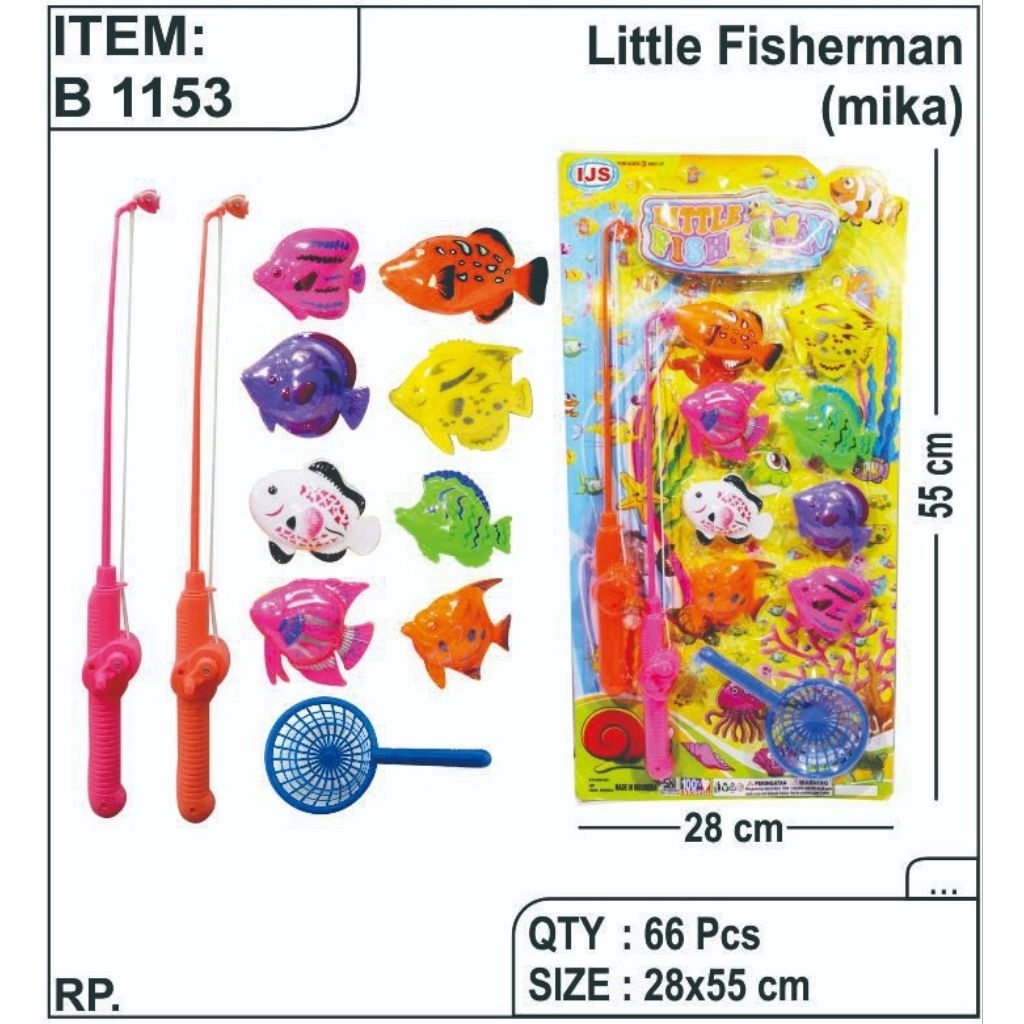 Jual 1090 mainan anak mancing ikan /mainan fishing mania set ikan 4 ...