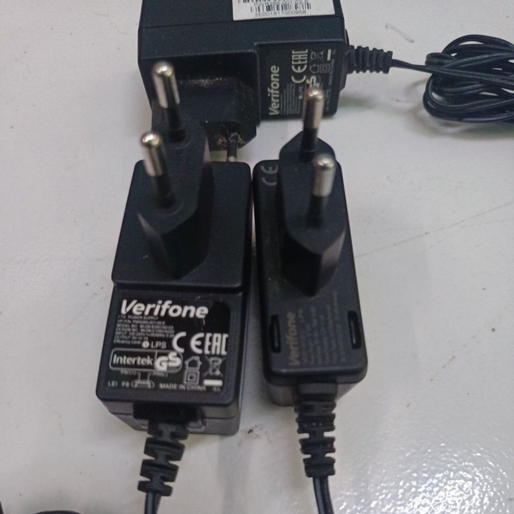 Jual Adaptor charger micro usb 5v 1a edc verifone original | Shopee ...