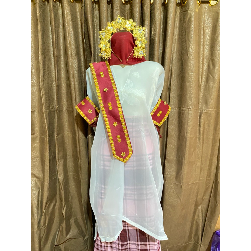 Jual Baju Bodo Organza 1 set jilbab & manset (Tdk termasuk sarung ...