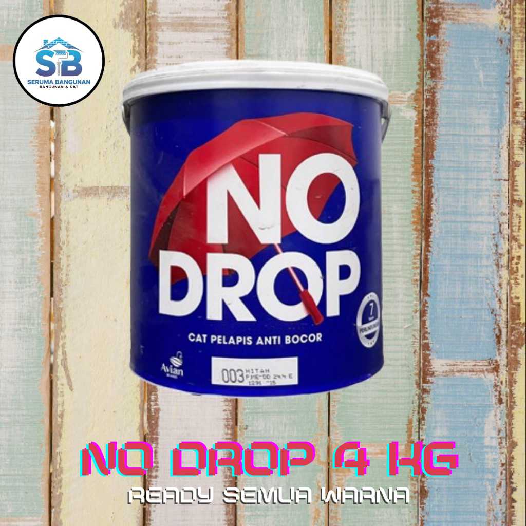 Jual Cat NO DROP Kemasan 4 KG 1 Galon Cat Eksterior Interior Water ...