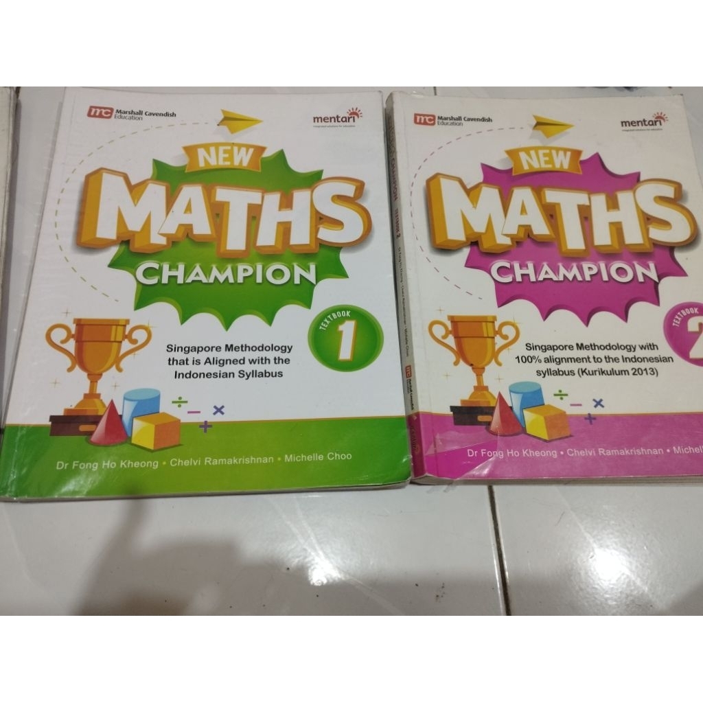 Jual Maths Champion Textbook dan workbook kelas 1 dan 2 | Shopee Indonesia