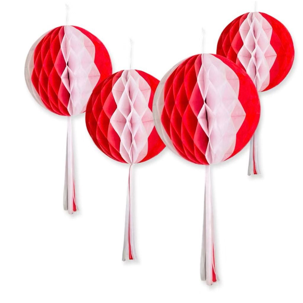 Jual Dekorasi 17 Agustus Merah Putih Kemerdekaan Bulat Rumbai Lampion ...