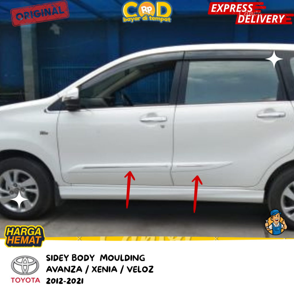 Jual LIST BODY SAMPING / SIDE BODY MOULDING MOBIL AVANZA XENIA VELOZ ...