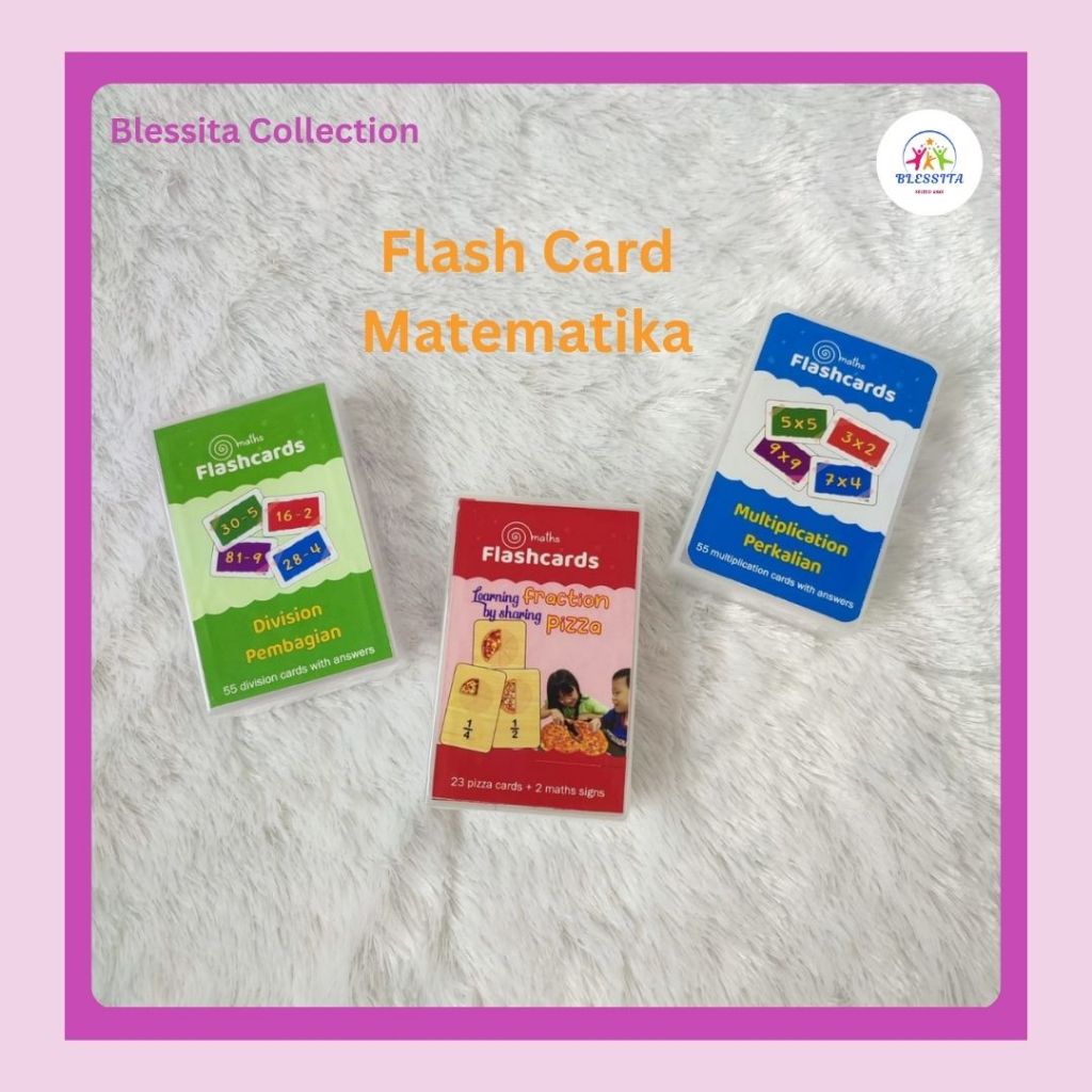 Jual Blessita Flash Card Mainan Edukasi Anak Belajar Matematika ...