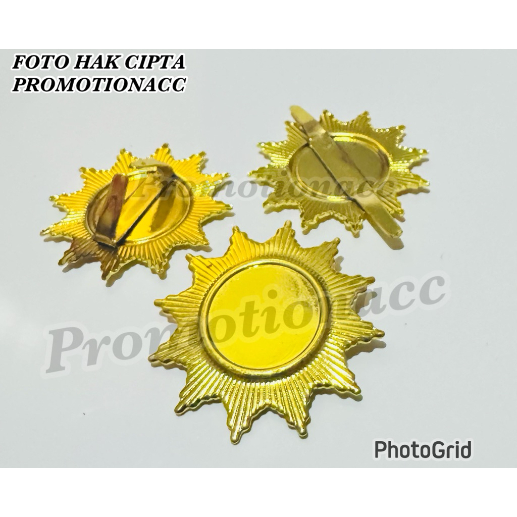 Jual (PIN POLOSAN TANPA LOGO) Pin Polosan Bintang 12 Model Kait Logam ...