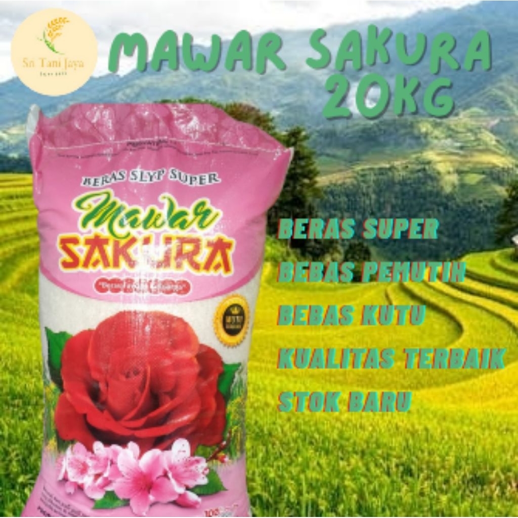 Jual BERAS PREMIUM MEREK MAWAR SAKURA 20KG | Shopee Indonesia