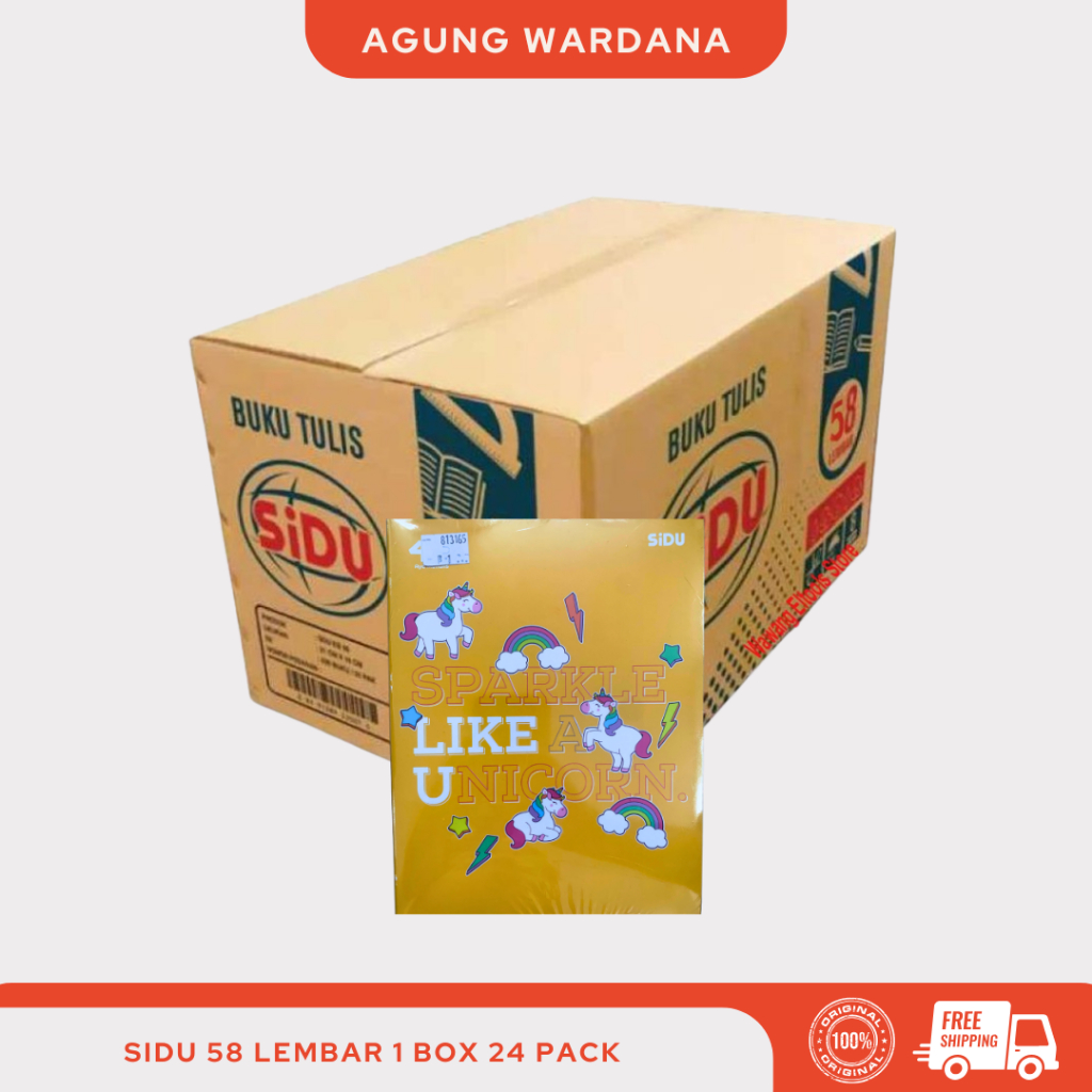 Jual BUKU TULIS SIDU ISI 58 LEMBAR 1 DUS / BOX ISI 24 PACK (240 PCS ...