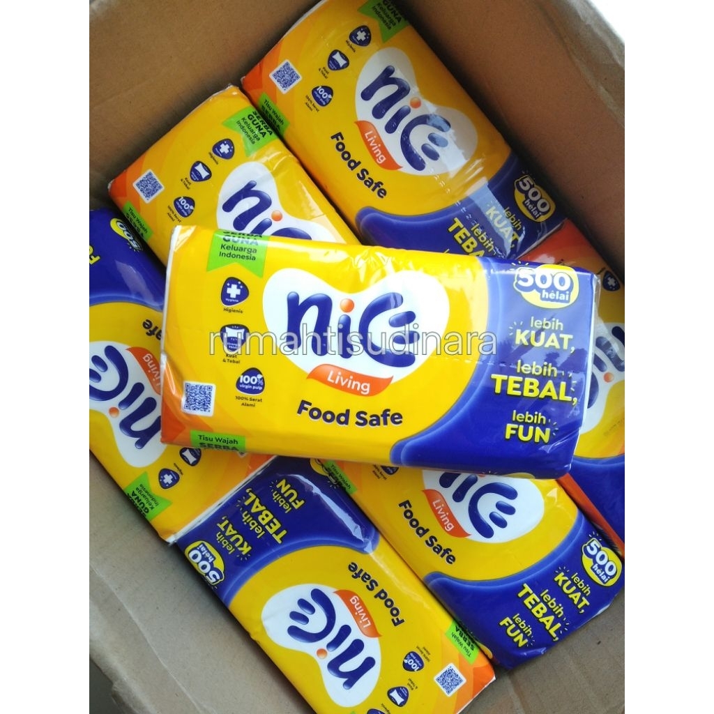 Jual Tissue Nice Living Tisu Wajah Serbaguna Isi 500 Helai facial ...