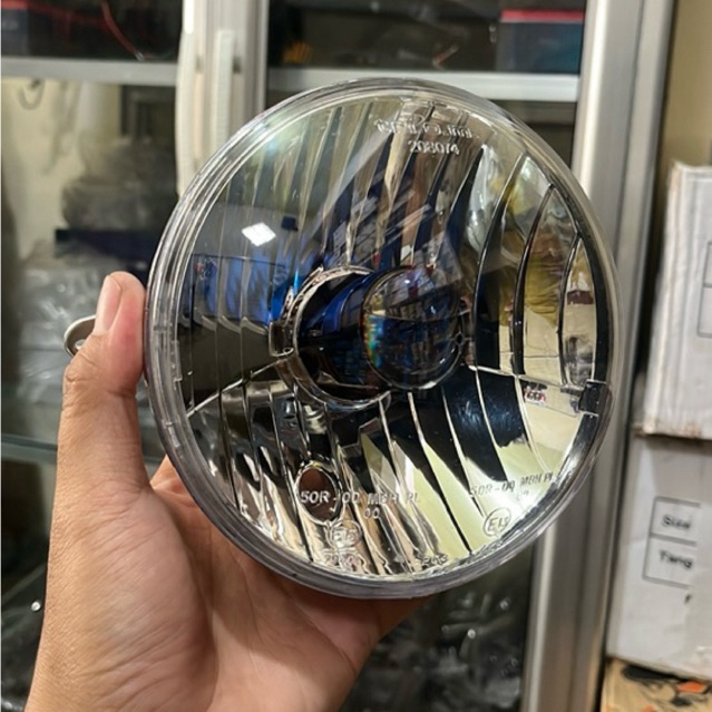 Jual REFLEKTOR TRIOM CUSTOM H4 IBEZ PNP BATOK CD YL CB125 Dll | Shopee ...