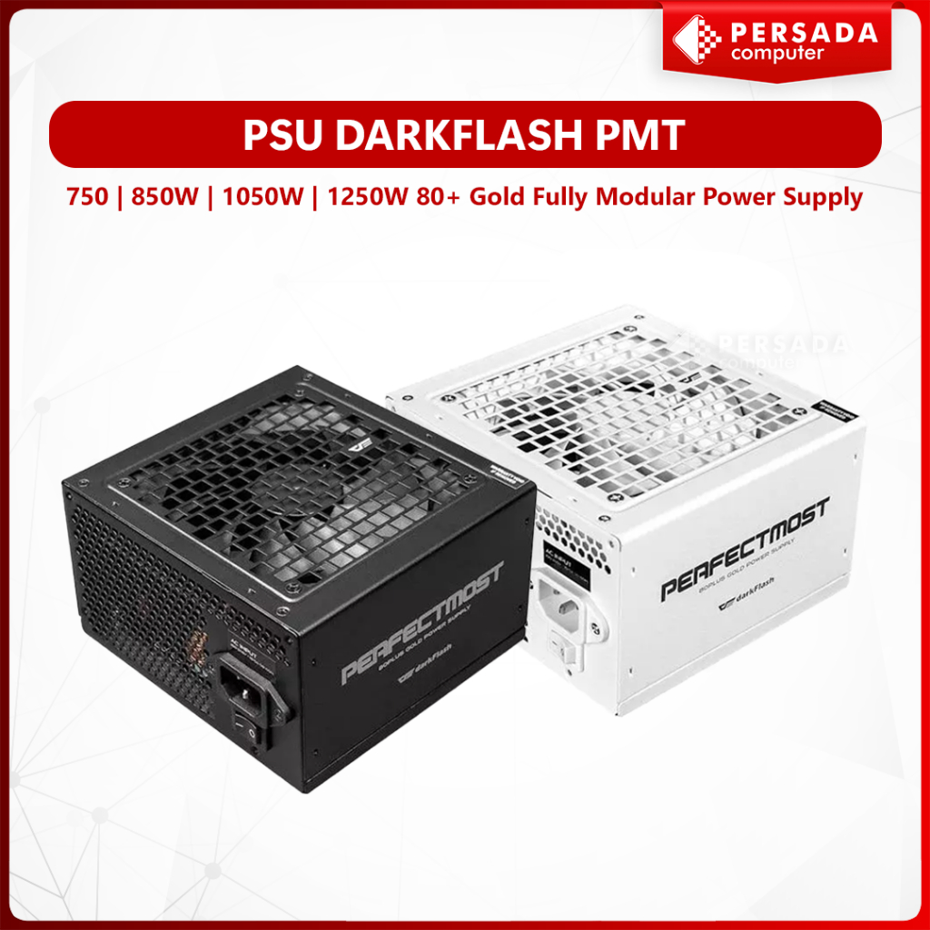 Jual PSU DARKFLASH PMT 750 | 850W | 1050W | 1250W 80+ Gold Fully Modular Power Supply | Shopee ...