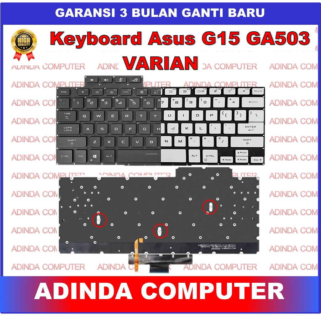 Jual Keyboard Asus ROG Zephyrus G15 GA503 M16 GU603 GU603HM GU603Z ...