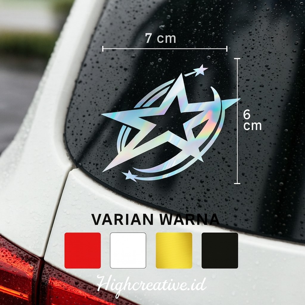 Jual STICKER CUTTING BINTANG REFLEKTIF Keren Viral | Shopee Indonesia
