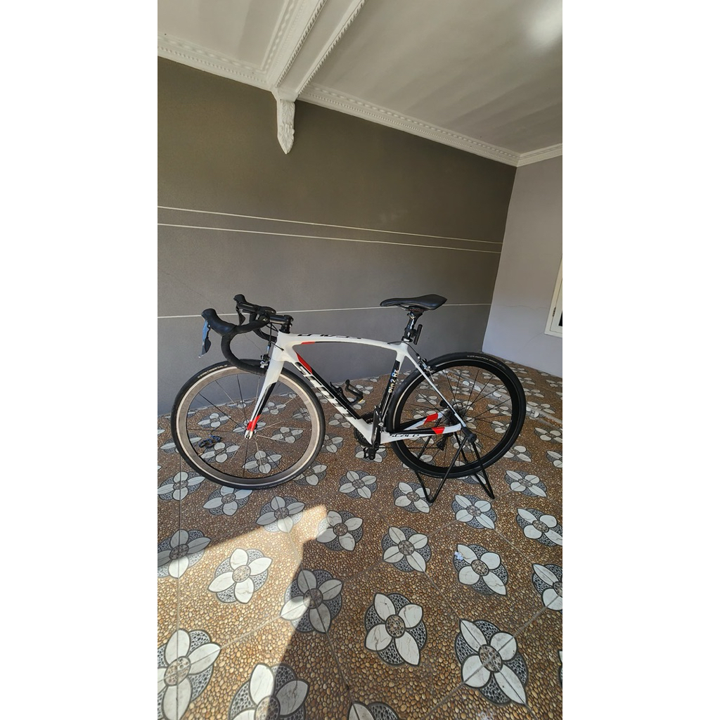Jual sepeda roadbike polygon stratos s7 size M 2018 reprint second ...
