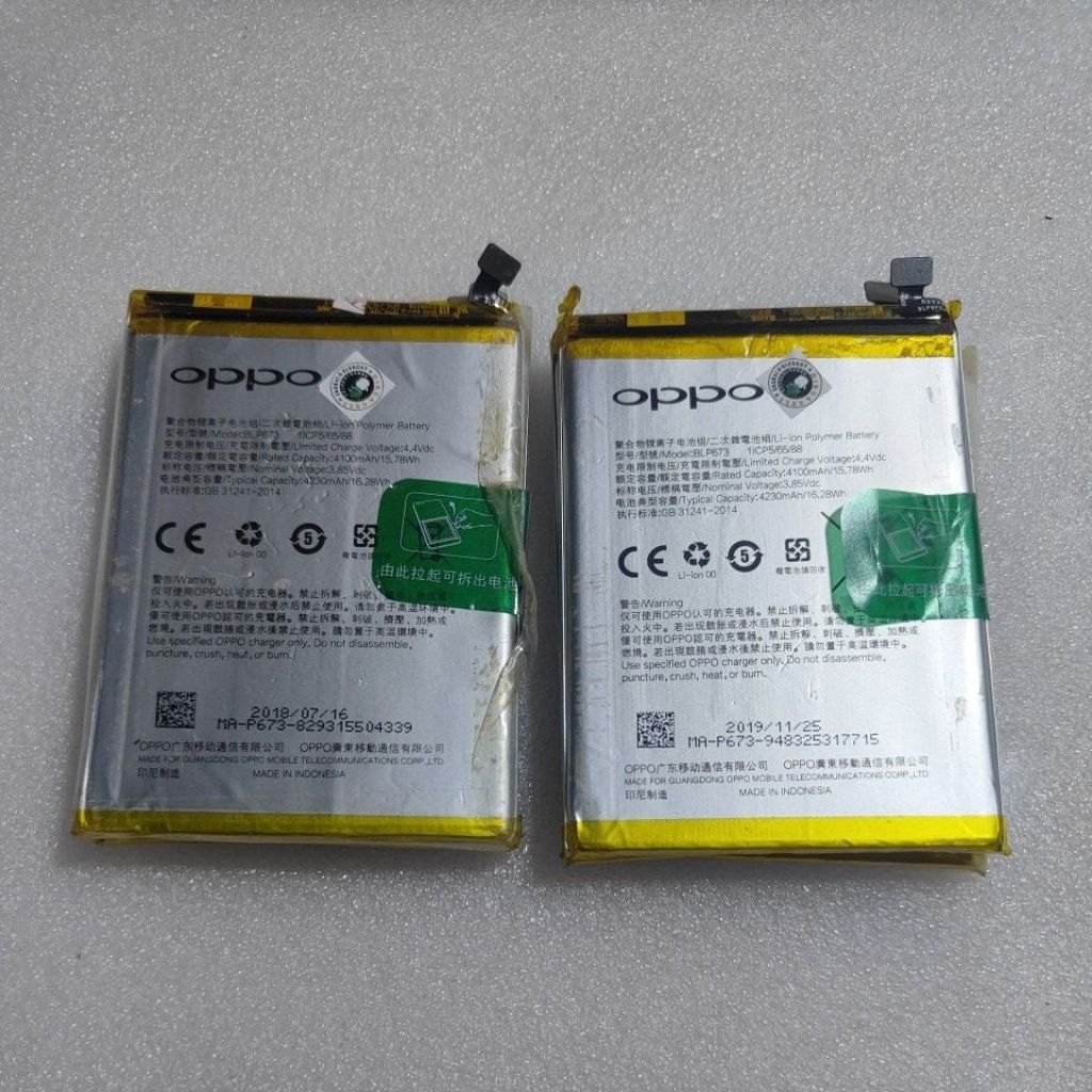 Jual BATRE OPPO A3S/A5s/A7/A31 /BLP-673 ORI COPOTAN(MASI FRESH ...