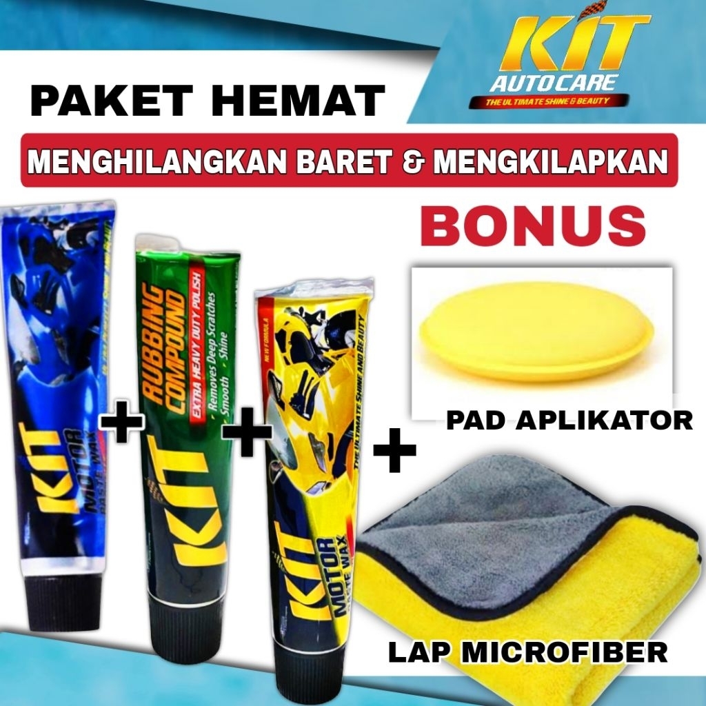 Jual PAKET Kit Compound 4Pcs - Kit Rubing Kompon 60gr + kit Metallic ...