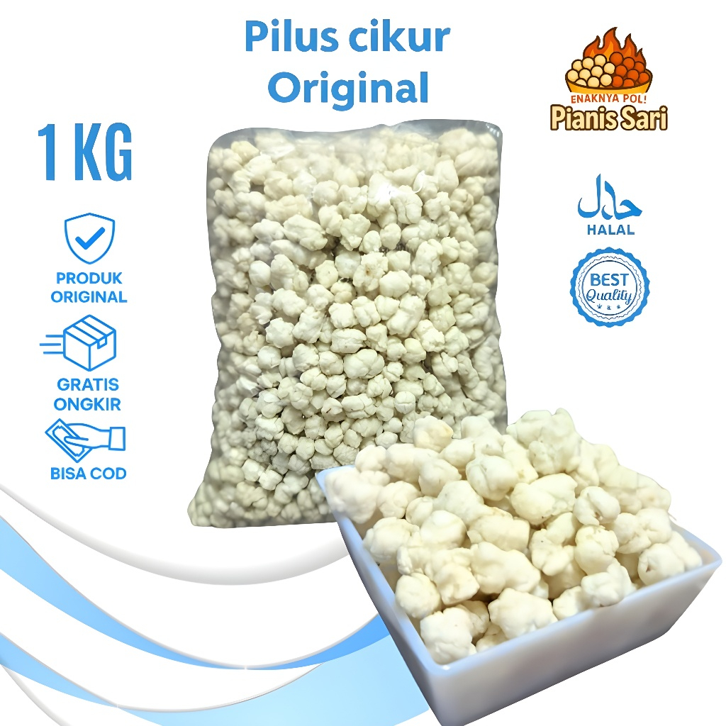 Jual Pilus Cikur 1KG TERMURAH Original & Pedas | Snack Tradisional Khas ...