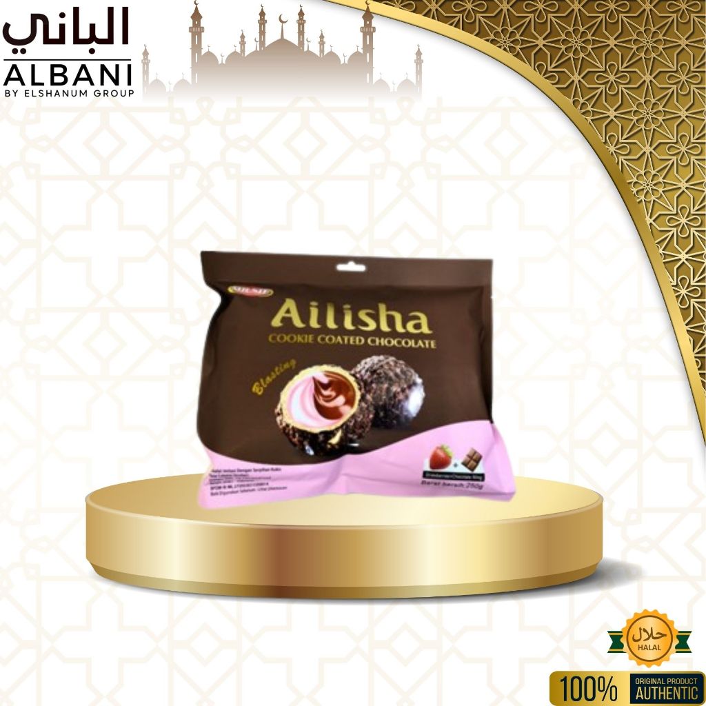 Jual Ailisha Chocolate 250gr / Cookie Coated Choco / Coklat Dengan ...