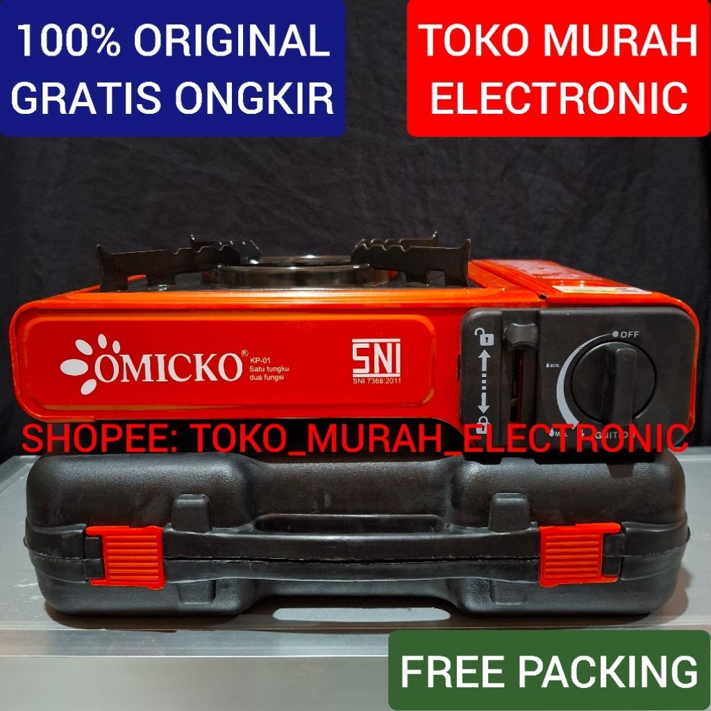Jual TME - Kompor Portable Gas Cooker Omicko Original SNI 2 Fungsi ...