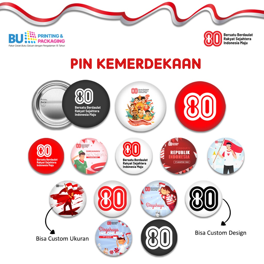 Jual Ganci & Pin Kemerdekaan Custom Desain | Souvenir 17 Agustus ...