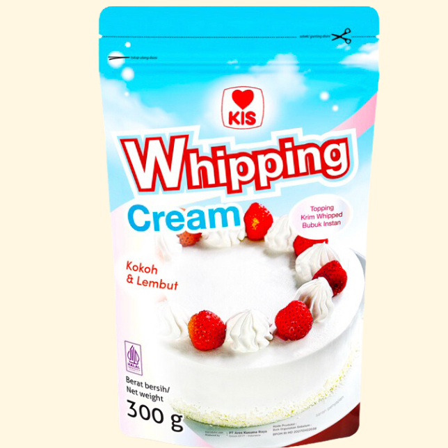 Jual KIS Whipping Cream Powder 300gr / Whip Cream Instant | Shopee ...