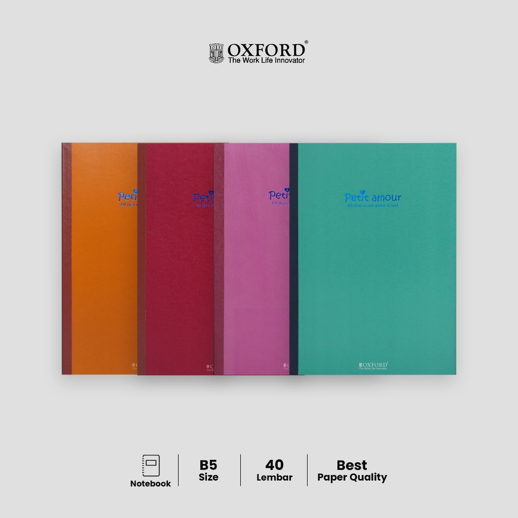 Jual Oxford Buku Tulis Ukuran B5 Isi 40 Lembar – Cover Premium, Garis ...