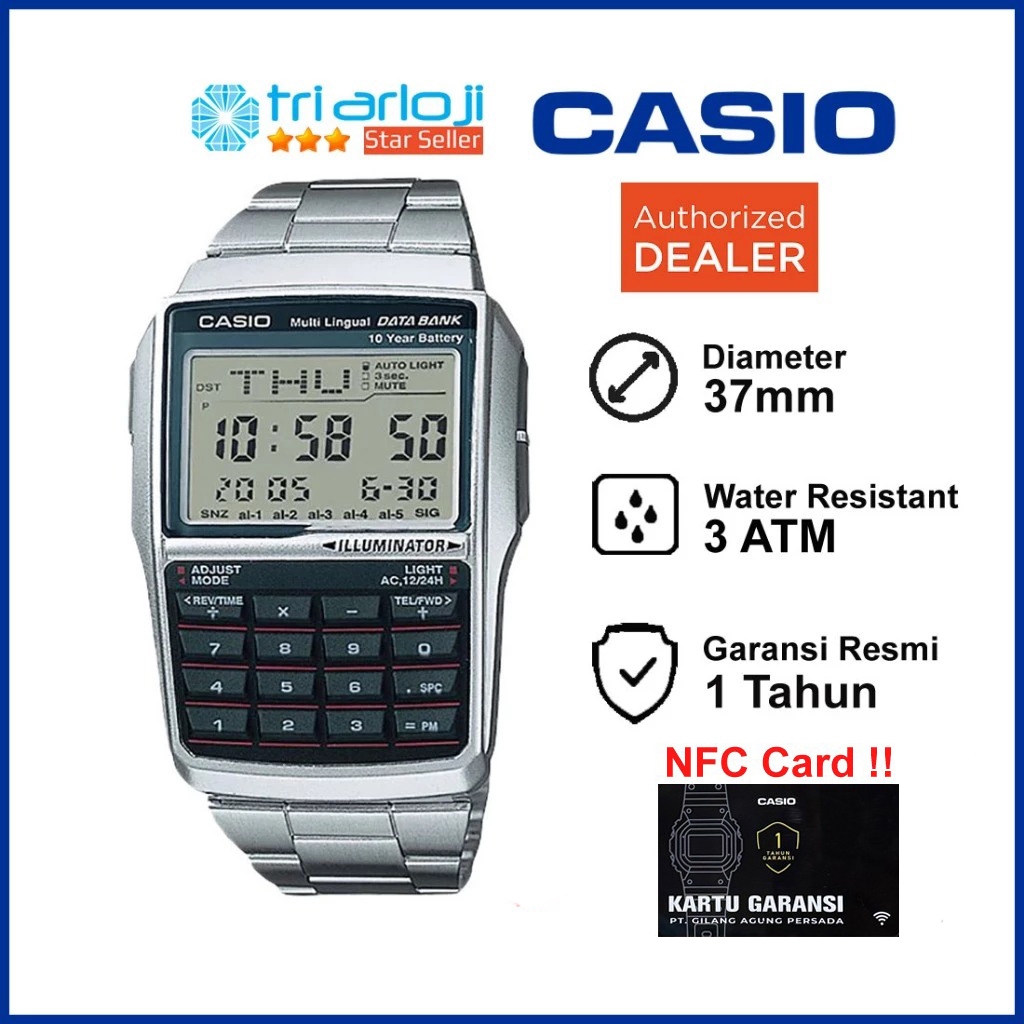 Jual CASIO DBC-32D-1ADF Jam Tangan Pria Kalkulator Calculator Digital ...