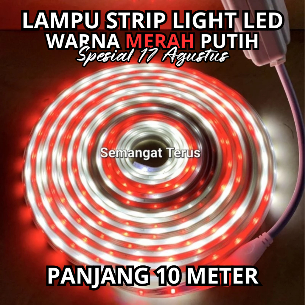 Jual lampu strip selang warna warni led strip RGB lampu hias 17 agustus ...