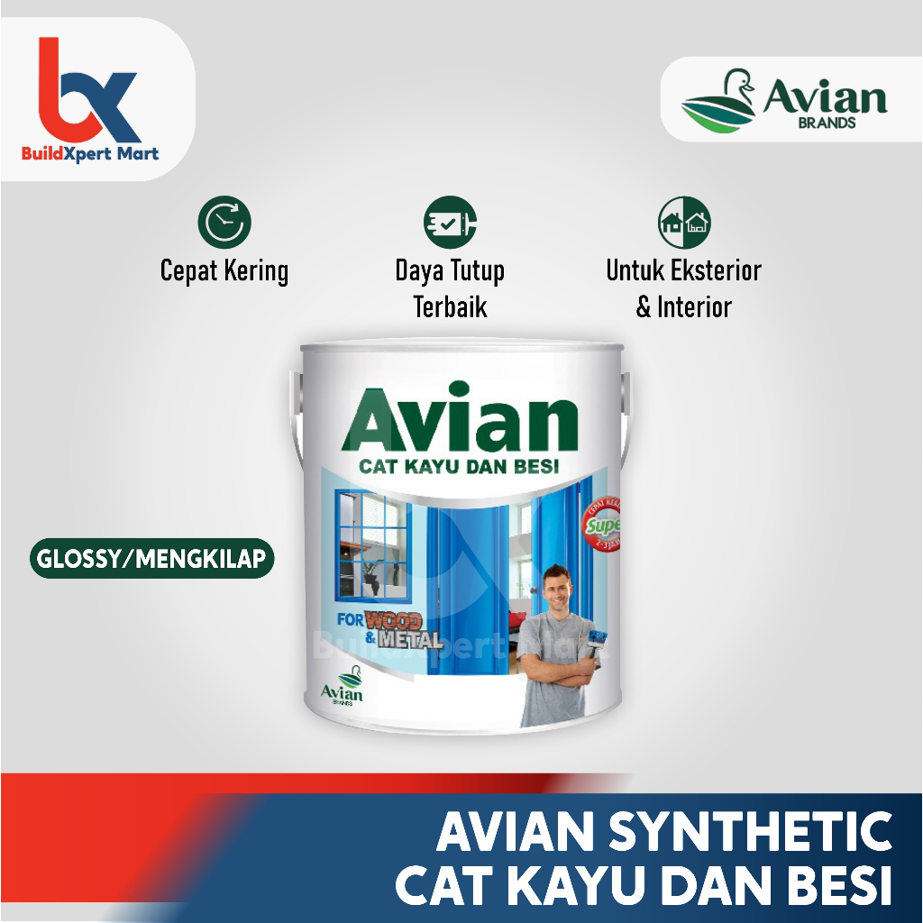 Jual Avian Cat Kayu dan Besi 500CC 0,9lt/1kg | Shopee Indonesia
